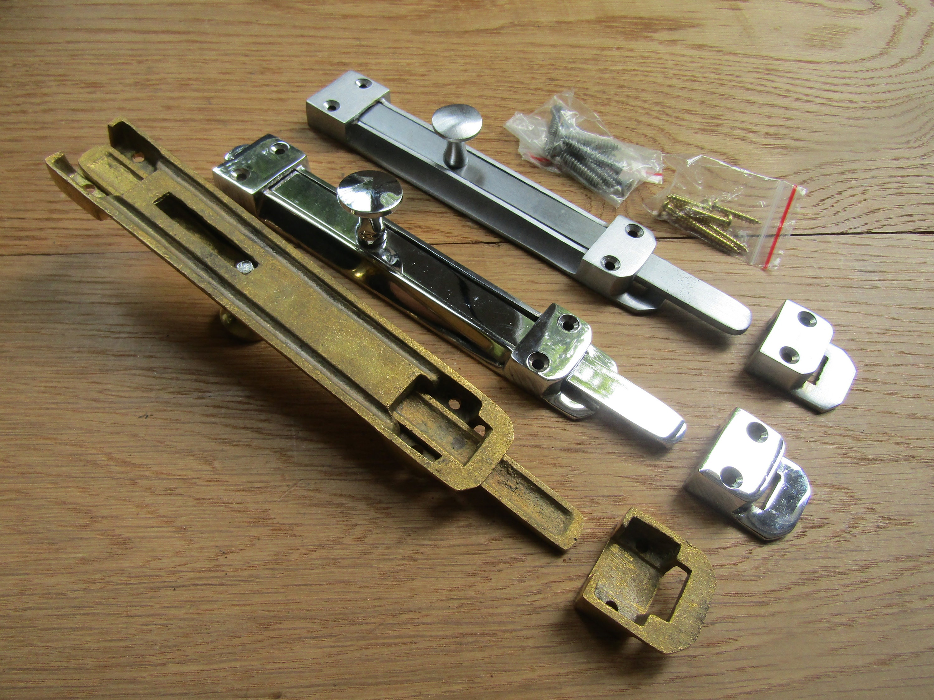 SURFACE DOOR BOLT Tower Barrel Stable Security Slide Shoot Bolt ...