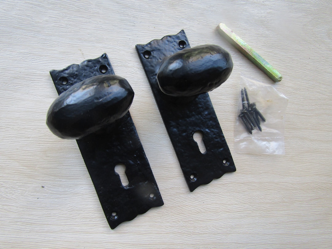 Rustic Iron Lever Door Handles Heavy Cast Iron Lever Lock Mortice Door ...