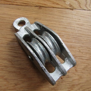 Cast Iron CORD CABLE PULLEY Single/double Eye Pulley Galvanised - Etsy