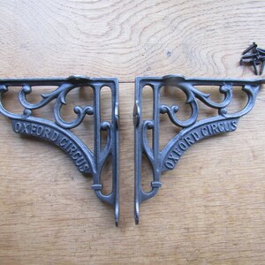 Rustic Iron Shelf Brackets Scaffold Victorian Old Vintage Retro ...
