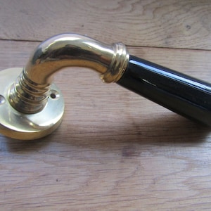 Pair of CERAMIC KENSINGTON Victorian LEVER on Rose Rustic Door Handles ...