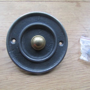 Antique Iron Cast Iron Rustic Door Bell Push Vintage Old Victorian ...