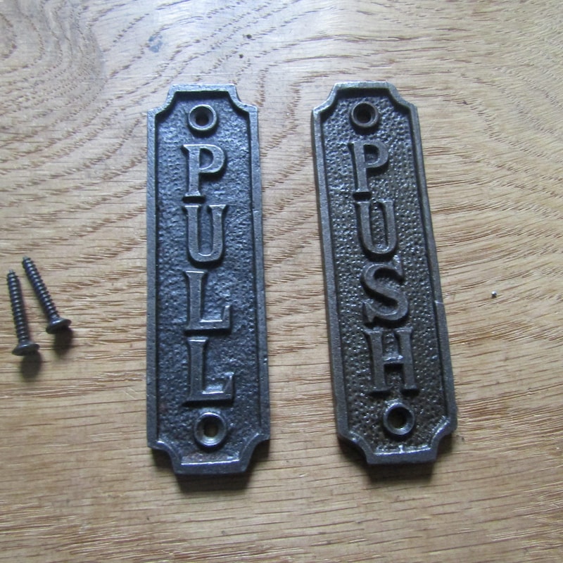 Push Pull Door Signs - Etsy