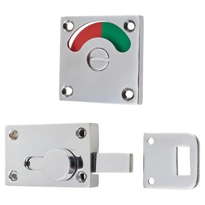 LONDON INDICATOR BOLT Bathroom Toilet Lavatory Wc Door Lock Indicator ...