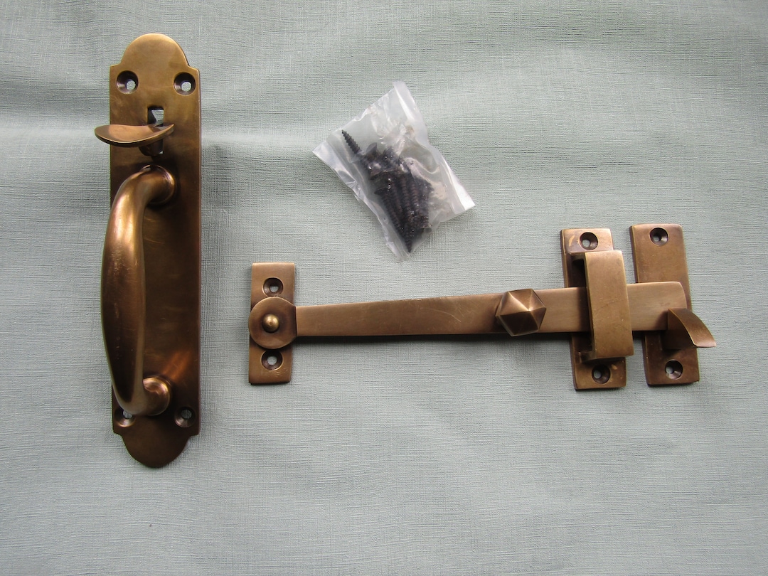 Rustic Brass Suffolk Latch Thumb Latch SOLID BRASS Old English Cottage ...