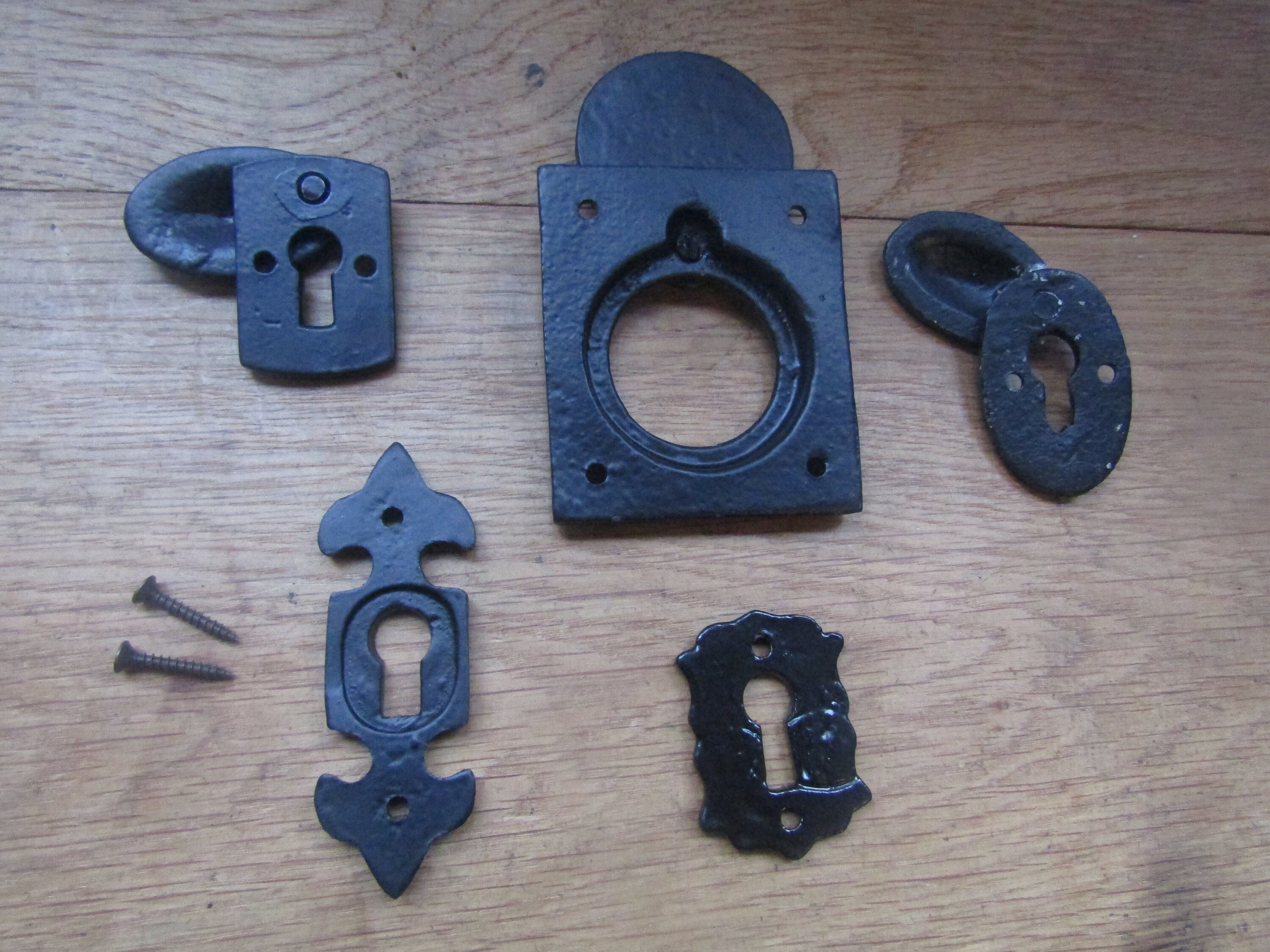 Cast Iron Black Antique KEYHOLE Cover Escutcheon Key Hole - Etsy