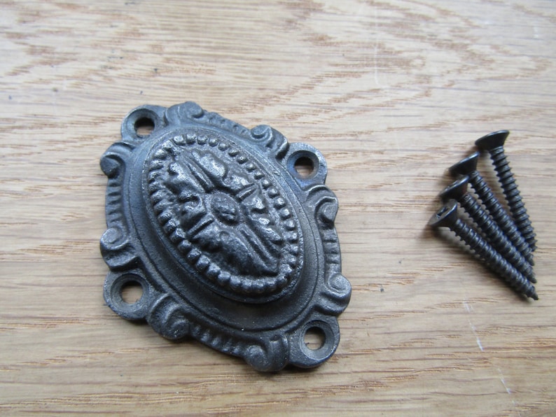 Rustic KEYHOLE Cover Escutcheon Key Hole Plate Covered Cast Iron ...