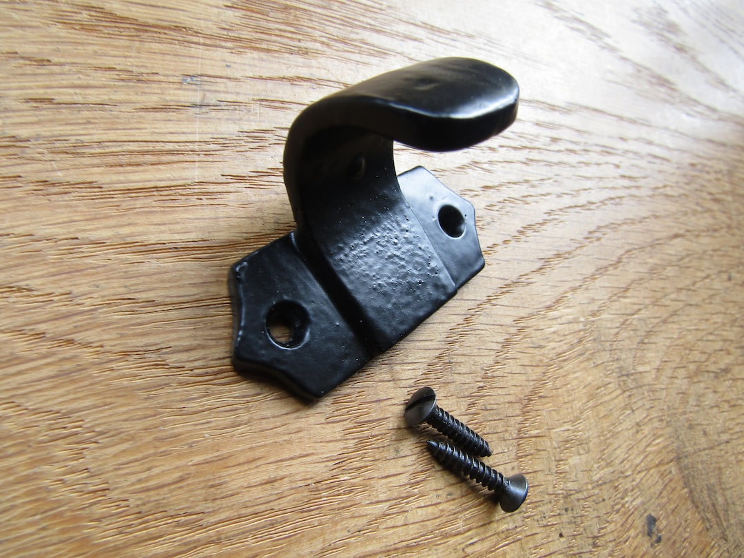 Rustic Iron Sash Lift Pull Slide Handle Vintage Victorian Old Style ...