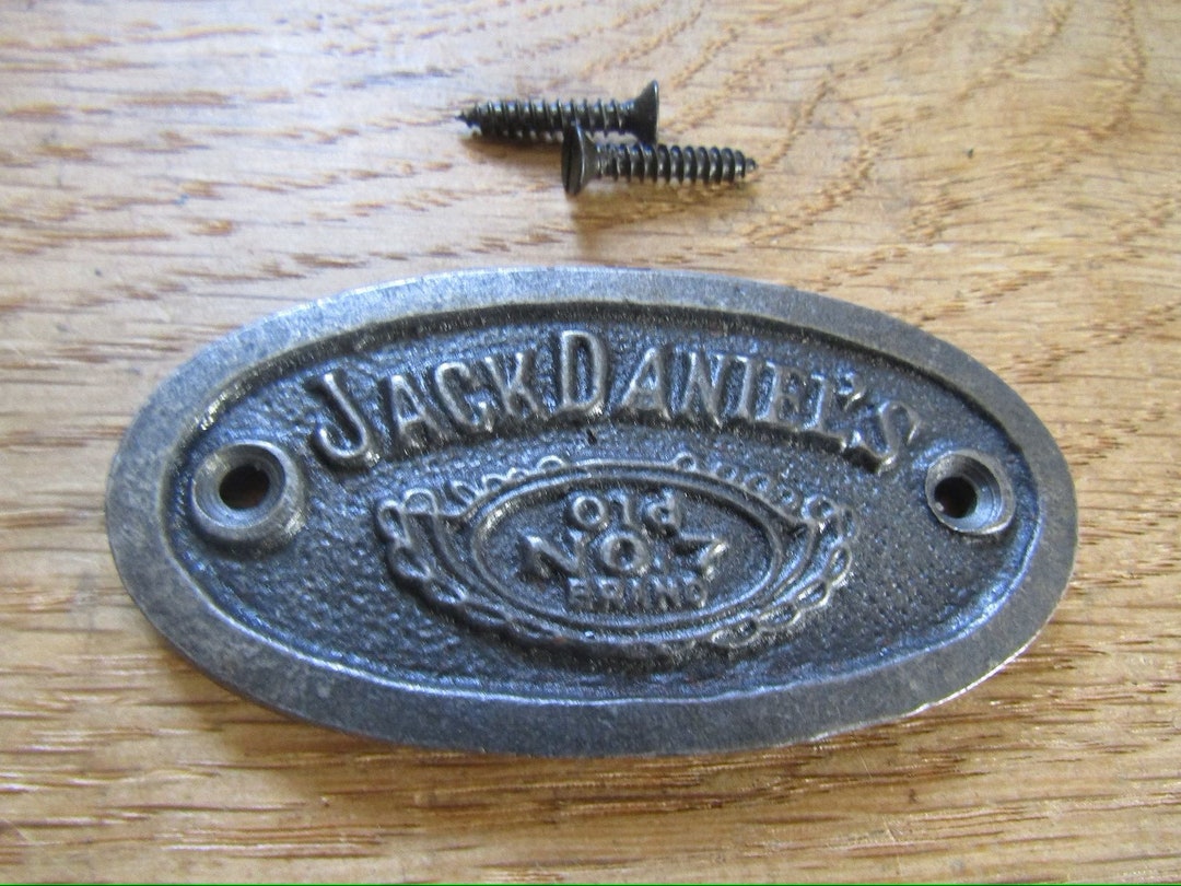 Solid Cast Iron Vintage Rustic Plaque Sign Notice Plate Keyring Sign ...