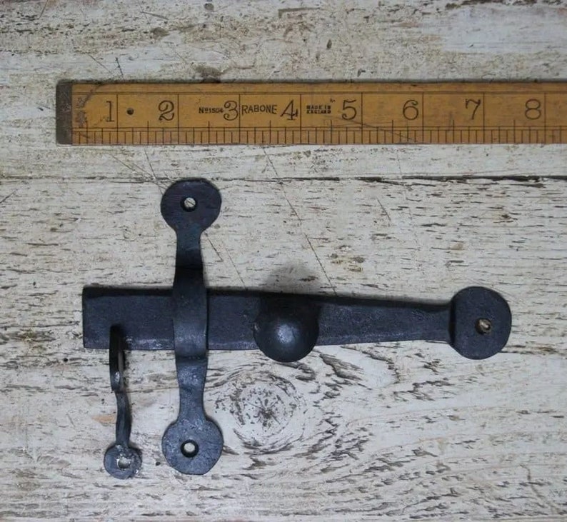 Rustic Iron Cupboard Catch Latch Cottage Door Latch Vintage Retro ...