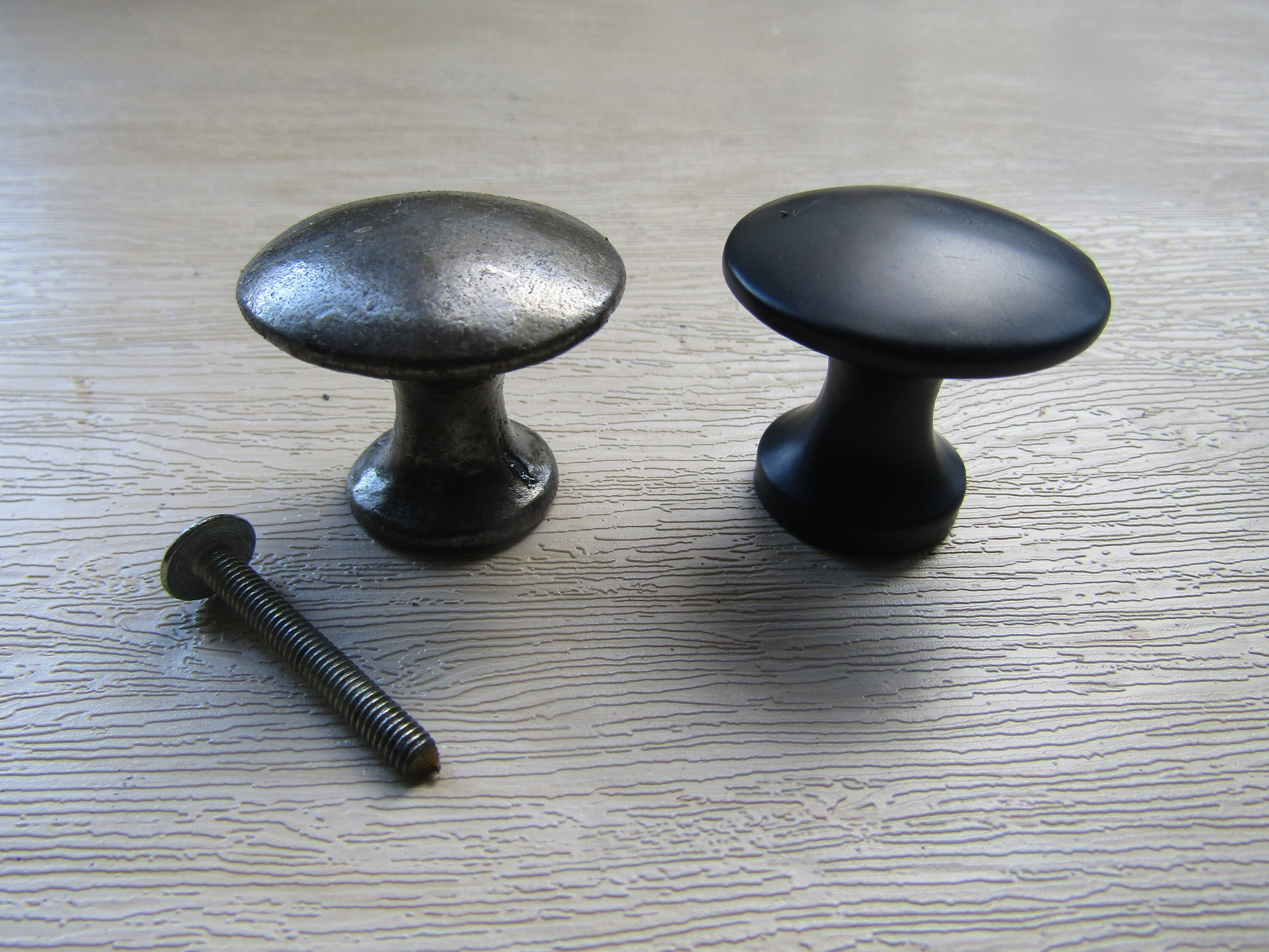 Rustic Iron Cabinet Knobs Kitchen Cupboard Drawer Wardrobe Knobs Pull Handles Furniture Knobs ...