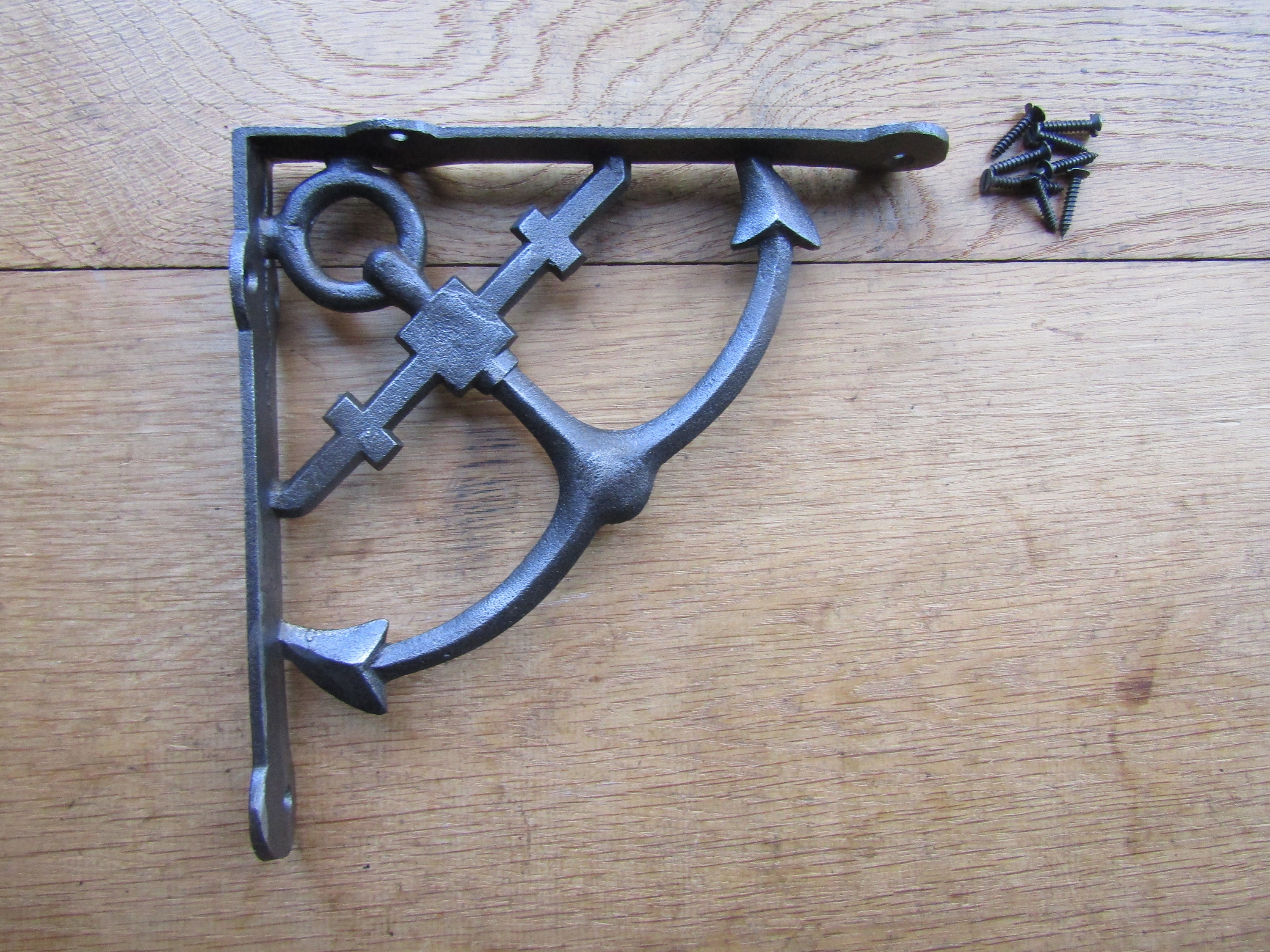 Rustic Iron Shelf Brackets Scaffold Victorian Old Vintage Retro ...