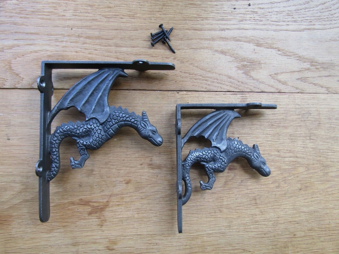 Cast Iron Shelf Brackets Scaffold Victorian Rustic Vintage Retro Shabby ...