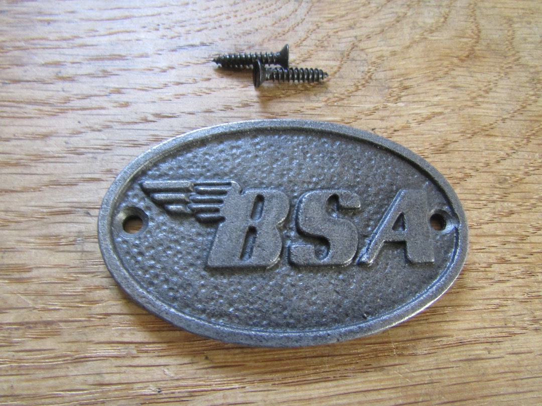 BSA Motorcycles Birmingham Small Arms Solid Cast Iron Vintage Rustic ...