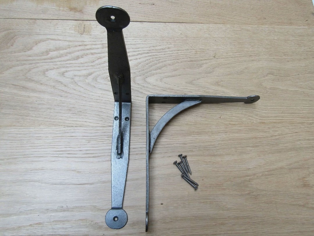 Rustic Shelf Brackets Shelving Brackets PAIR of PENNY END Vintage ...