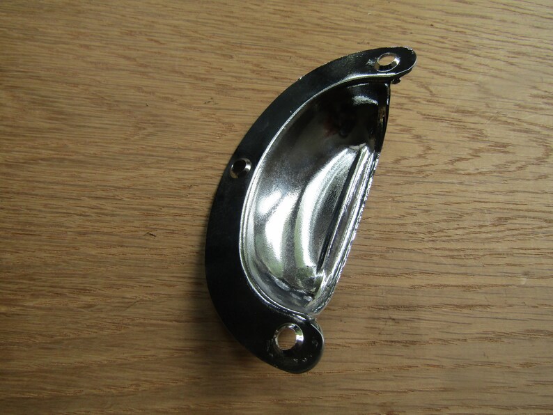 Retro Rustic Shell Handle Cupped Cup Pull Drawer Antique Vintage ...
