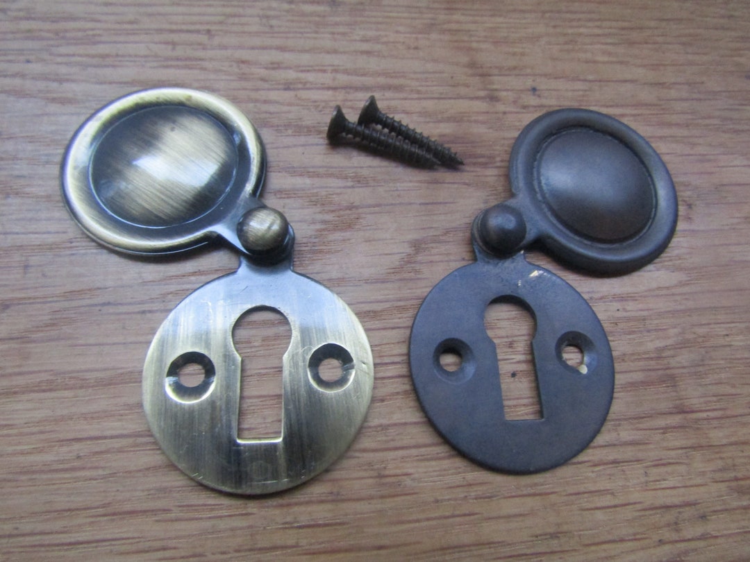 Brass Construction KEYHOLE Cover Escutcheon Key Hole Plate Covered ...