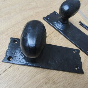 Cast Iron Rustic Door Handles HEAVY CAST IRON Lever Lock/latch Mortice ...