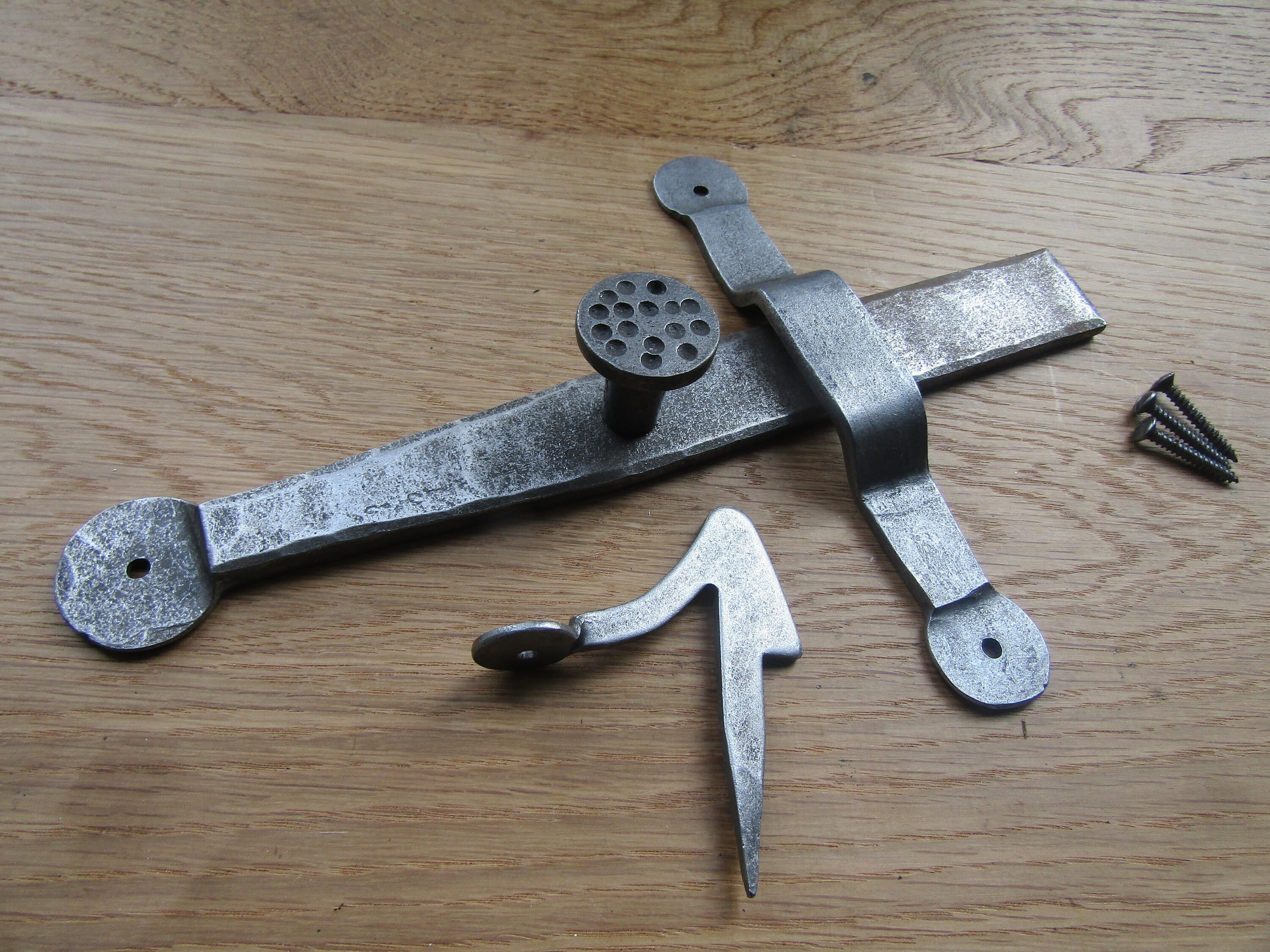 Rustic Door Latch Lock Hand Forged Wrought Iron Cupboard Catch - Etsy