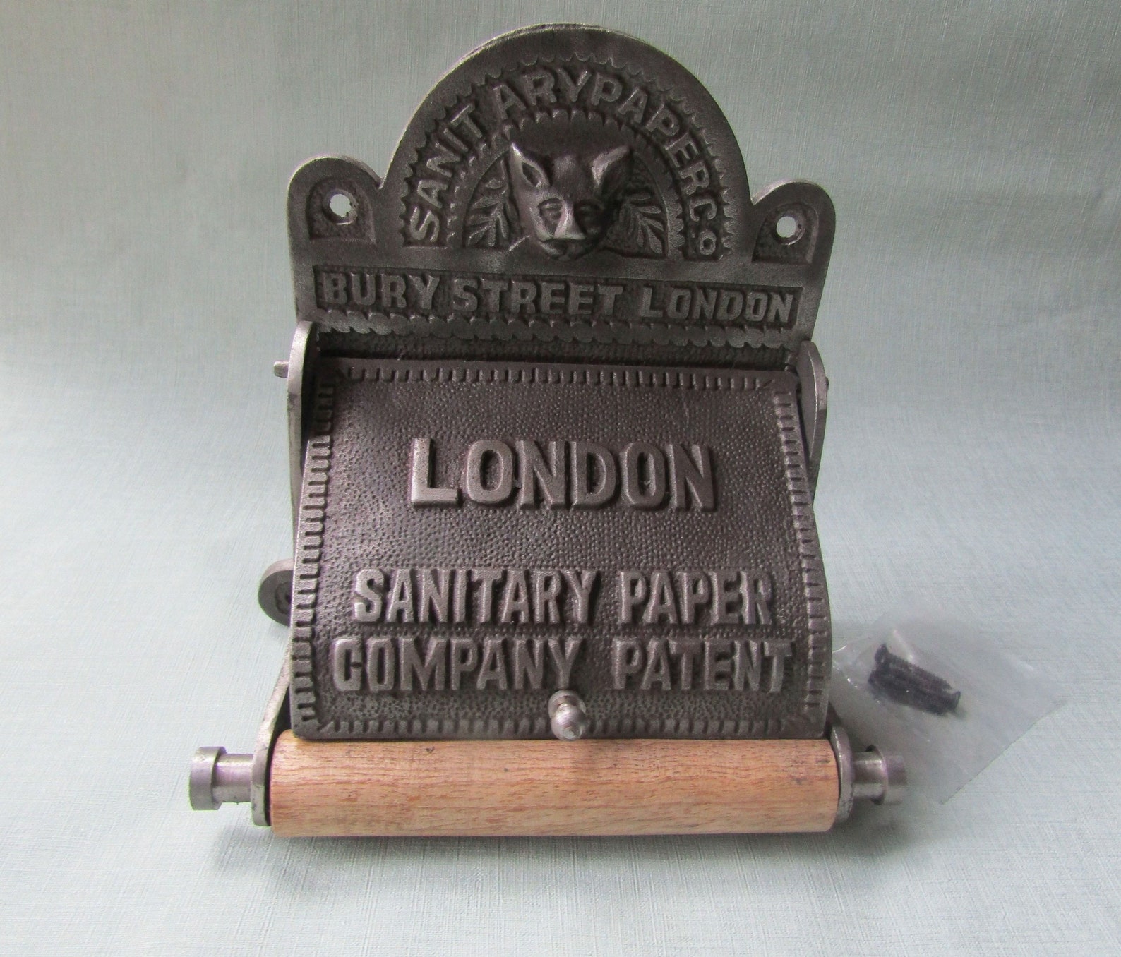 Rustic Toilet Roll Holder Cast Iron Vintage Victorian Retro Old Style ...