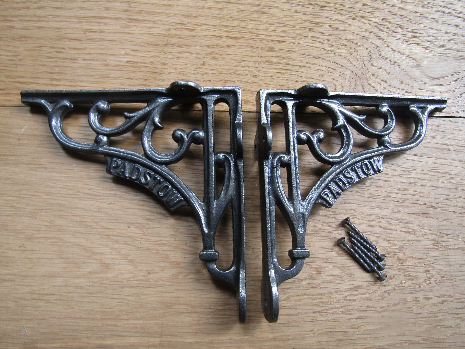 Rustic Iron Shelf Brackets Scaffold Antique Vintage 6" PADSTOW Old ...