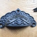 Rustic Iron CUP SHELL Handle Cabinet Handles Vintage Cabinet Ornate ...