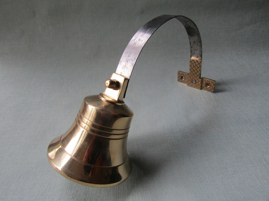 SPRING Shop Keeper Bell Door Mounted SOLID BRASS Shop Door Bell ...
