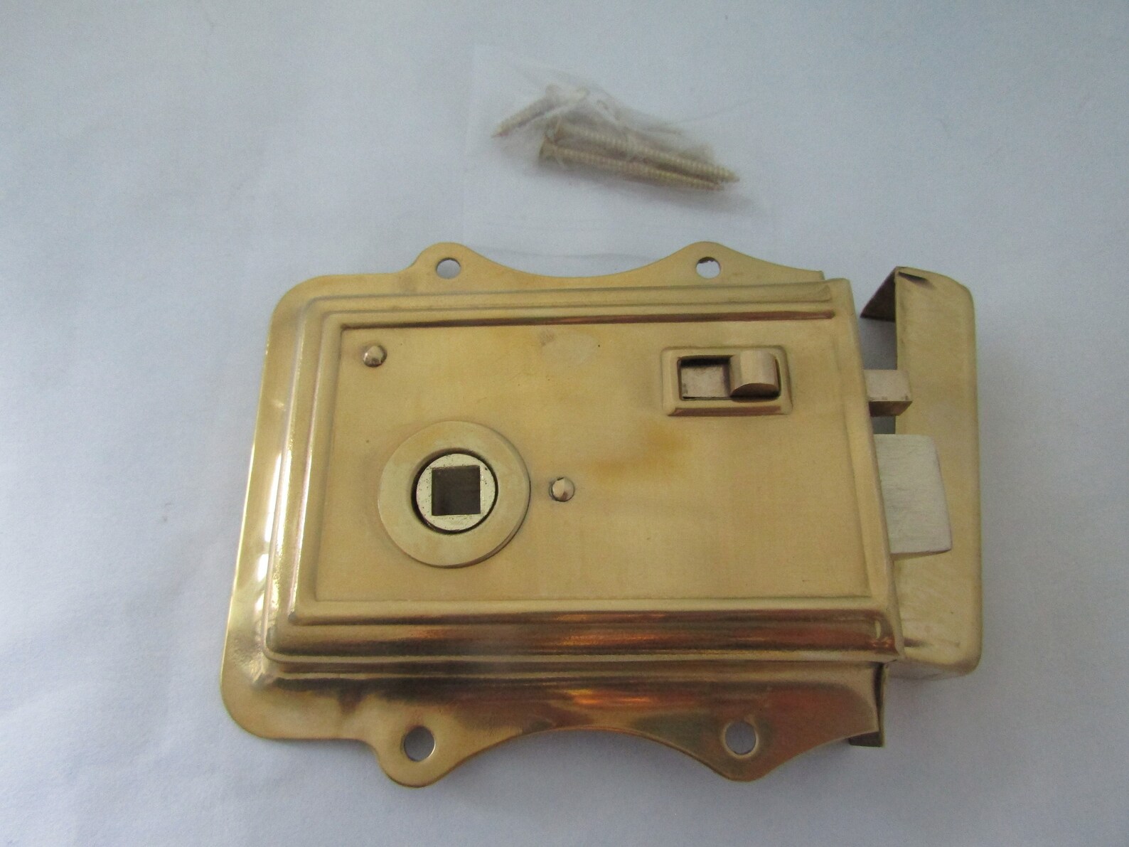 BRASS Door Rim Latch Door Lock Bathroom/ Bedroom Rim Latch Retro ...