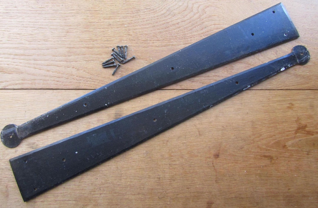 Rustic Iron Hinge Fronts False Hinge Blacksmith Wrought Iron Vintage ...