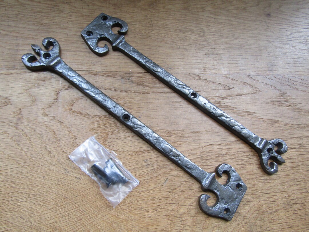 Rustic Iron Hinge Fronts False Hinge CORONET Vintage Gothic Tudor Iron ...