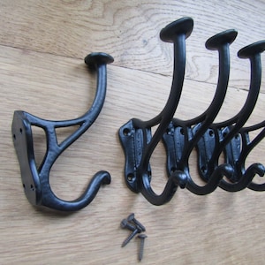 Iron Rustic Coat Hook Antique Vintage Old Style Classic Ornate Cast ...