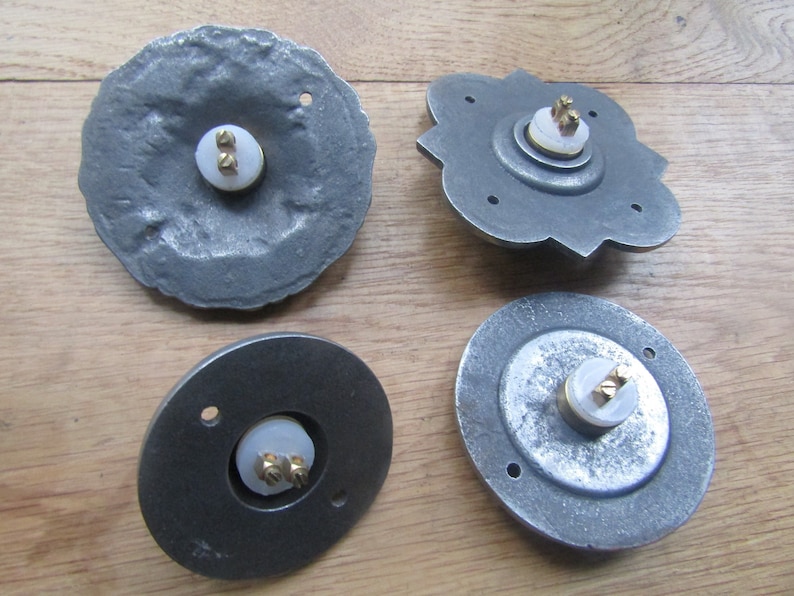 Antique Iron Cast Iron Rustic Door Bell Push Vintage Old Victorian ...