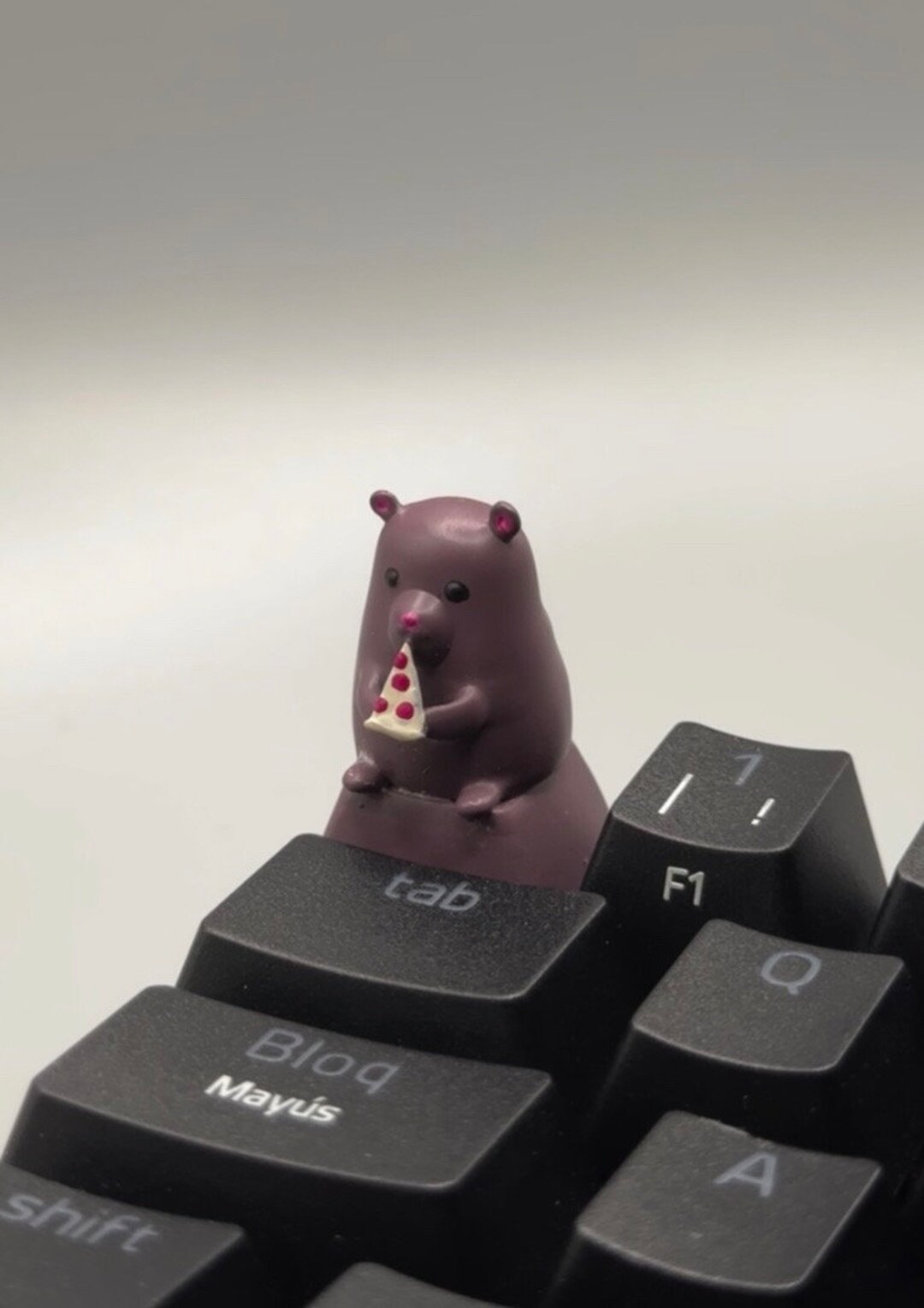 Teddy Bear Handcrafted Keycap, Cherry MX, Custom Keycap, Bear Keycap ...