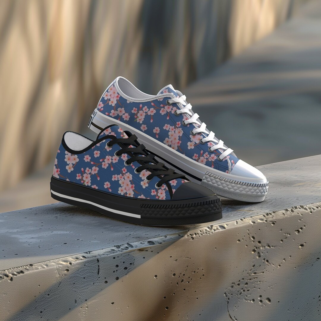 Cherry Blossom Sneakers, Sakura Floral Shoes for Women - Etsy