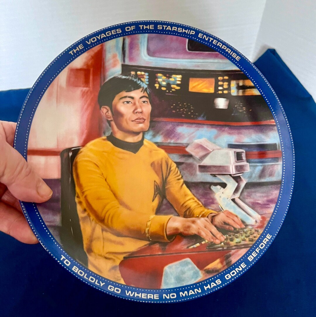 Star Trek Plate by the Hamilton Collection Sulu Helmsman - Etsy
