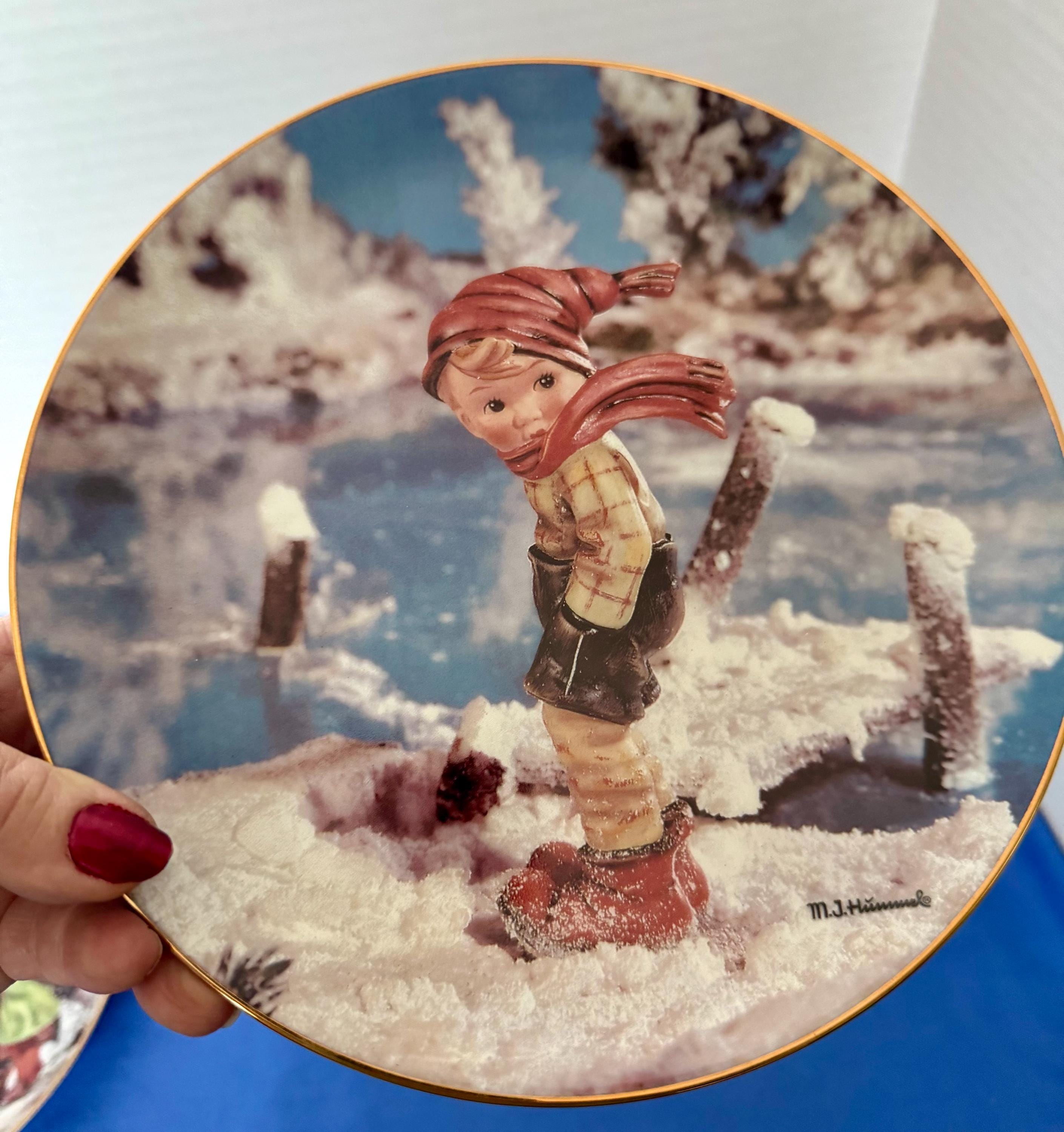 Vintage M I Hummel Calendar Plates December With Original Box and COA ...