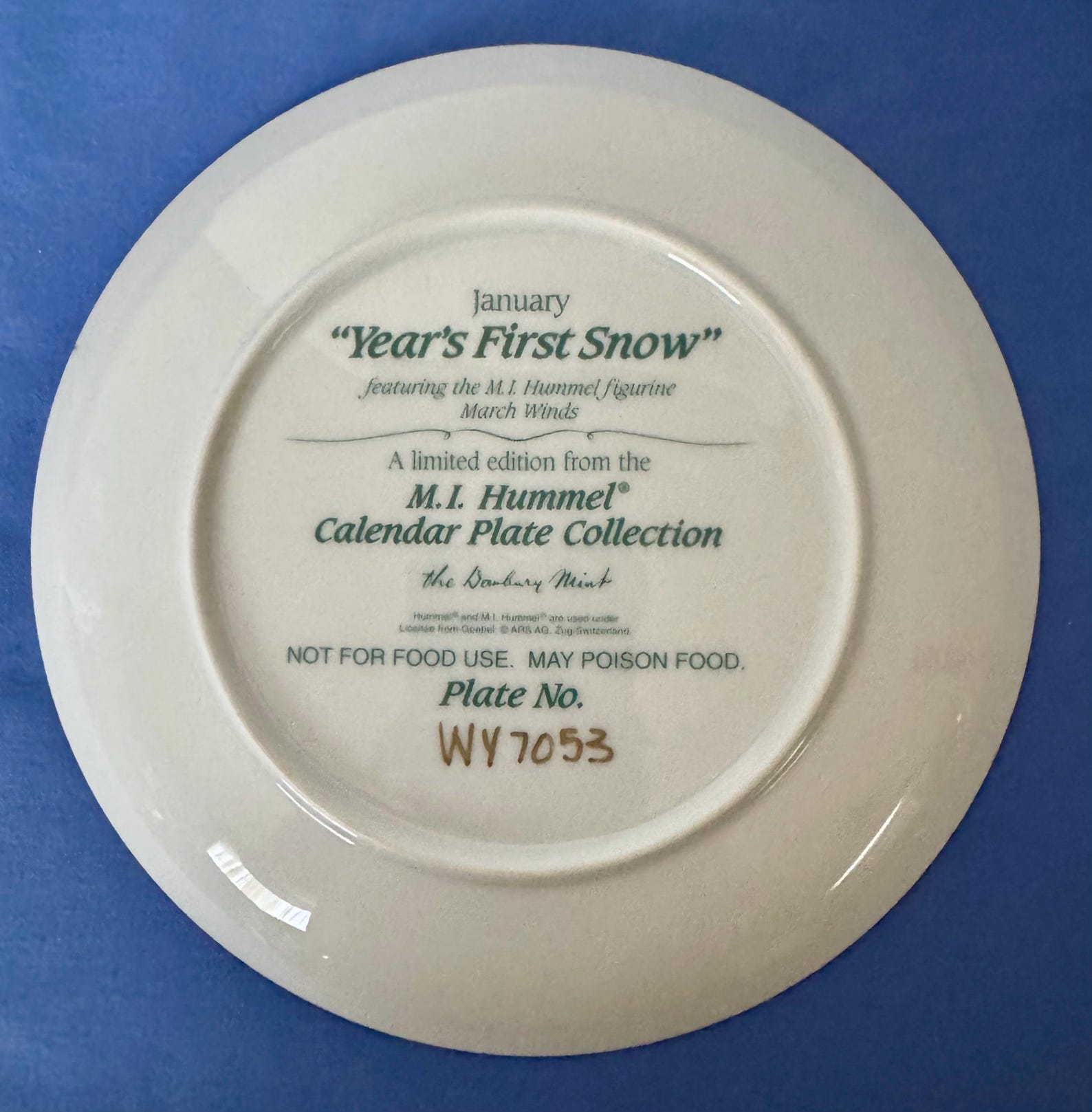 Vintage M I Hummel Calendar Plates December With Original Box and COA ...