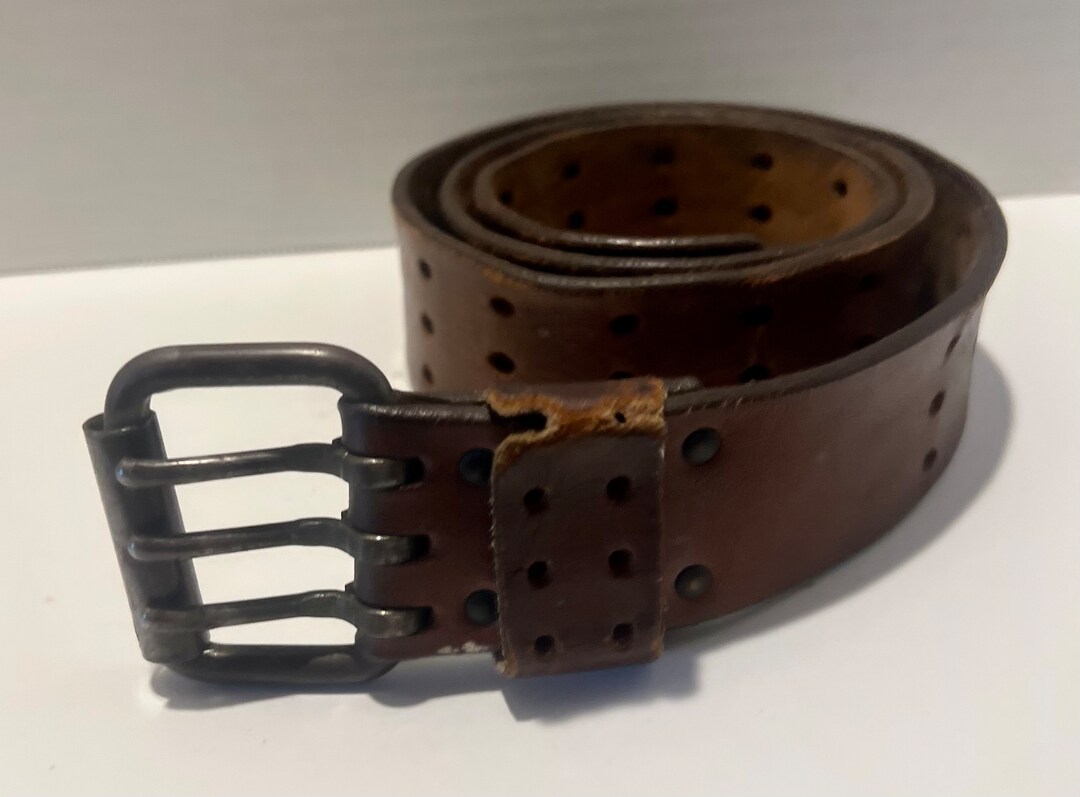 Vintage Belt 3 Prong Buckle Harness Steerhide RARE!! - Etsy