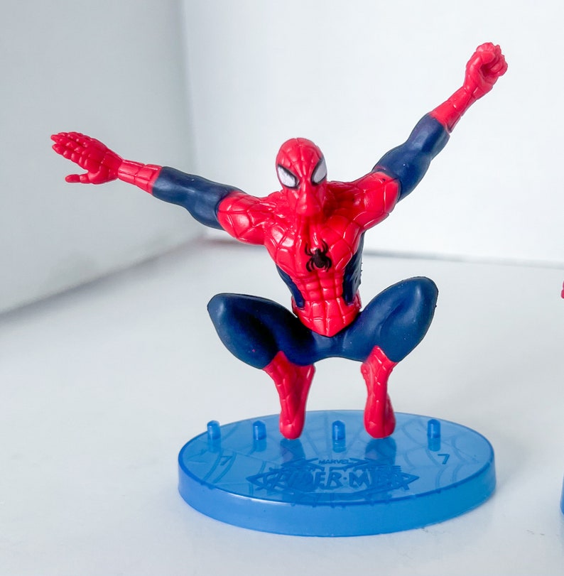 Spider Man Cake Toppers/action Figures - Etsy