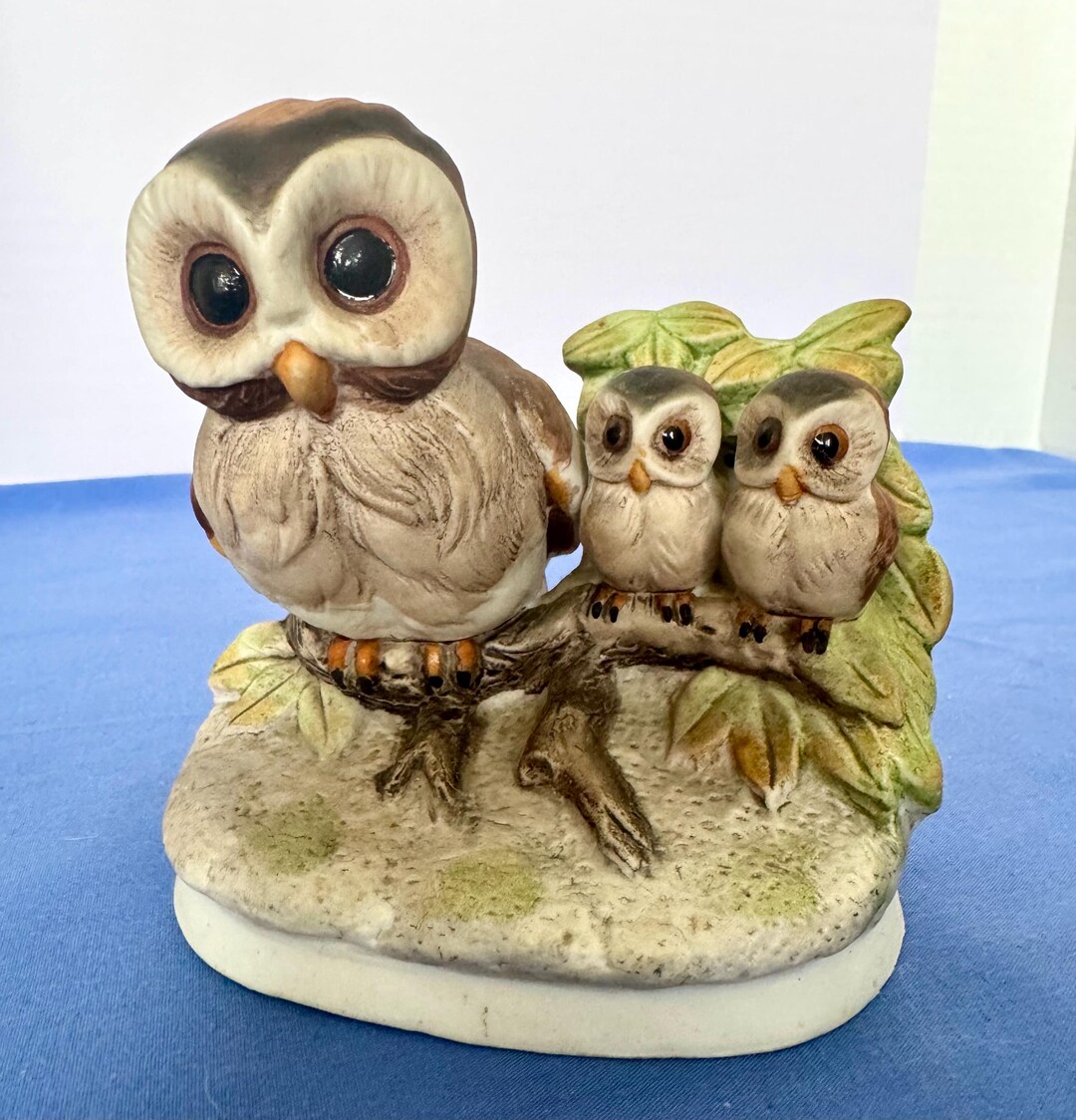 Vintage Owl Figurine Homco Ceramic - Etsy