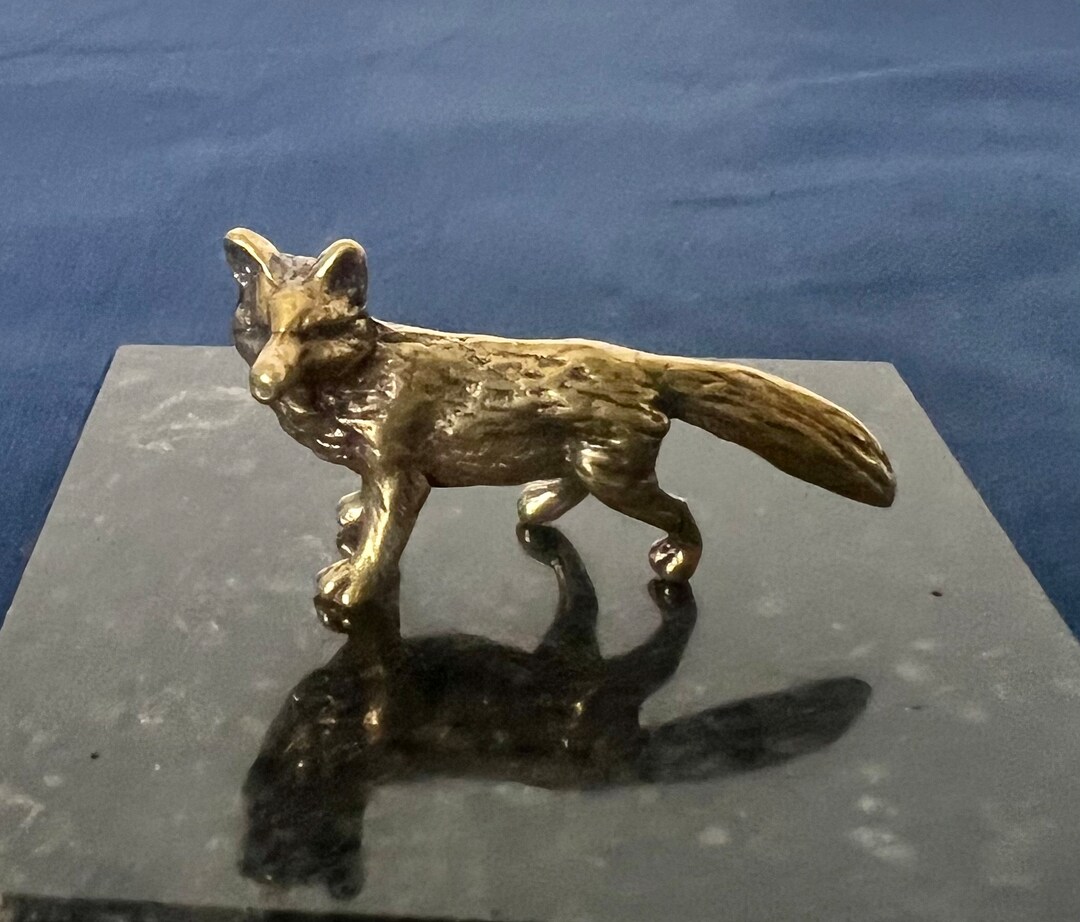 Brass Fox Tea Pet - Etsy