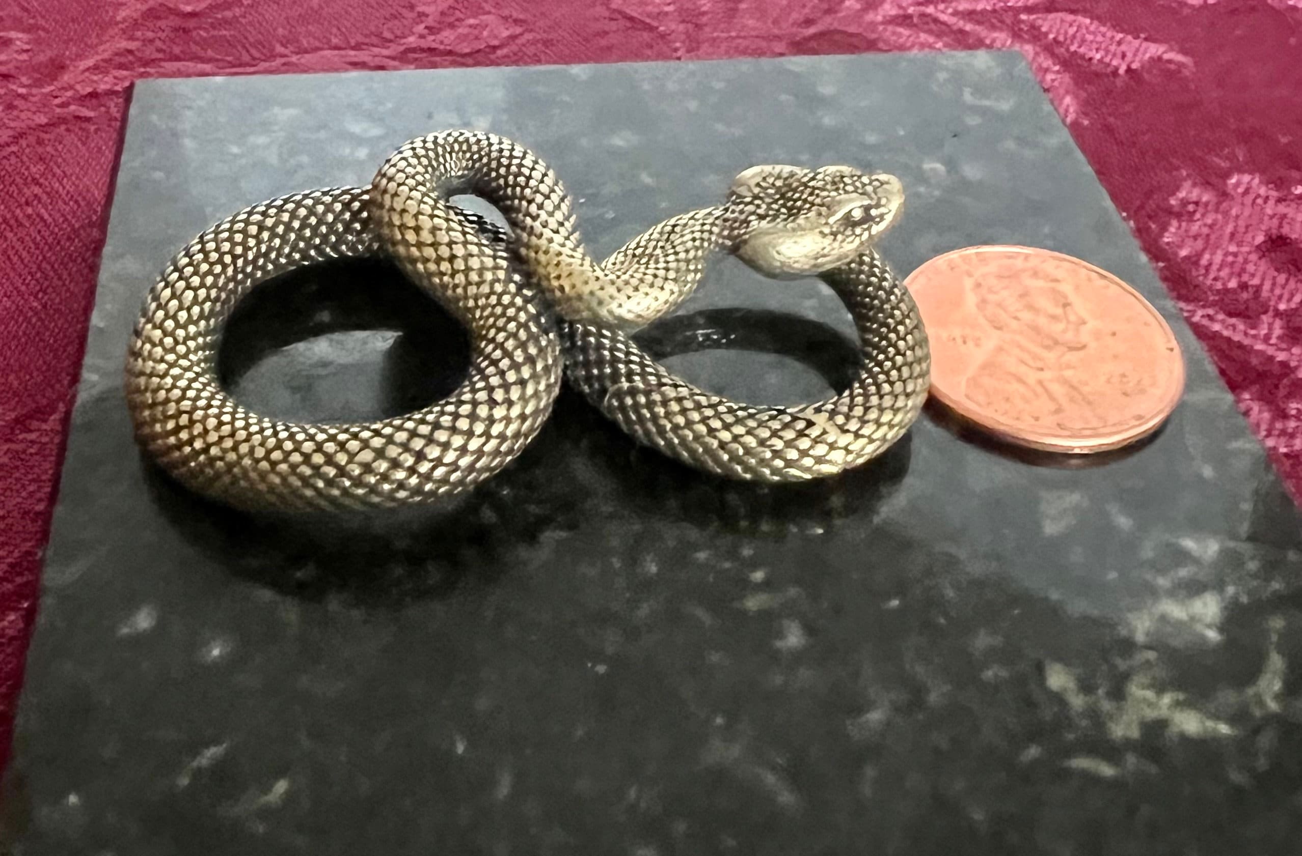 Solid Brass Snake Tea Pet - Etsy