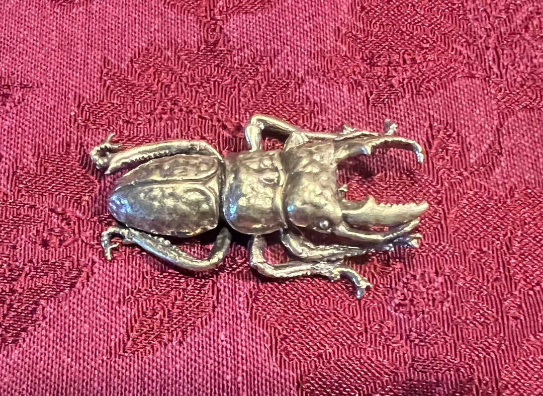 Brass Stag Beetle Tea Pet - Etsy