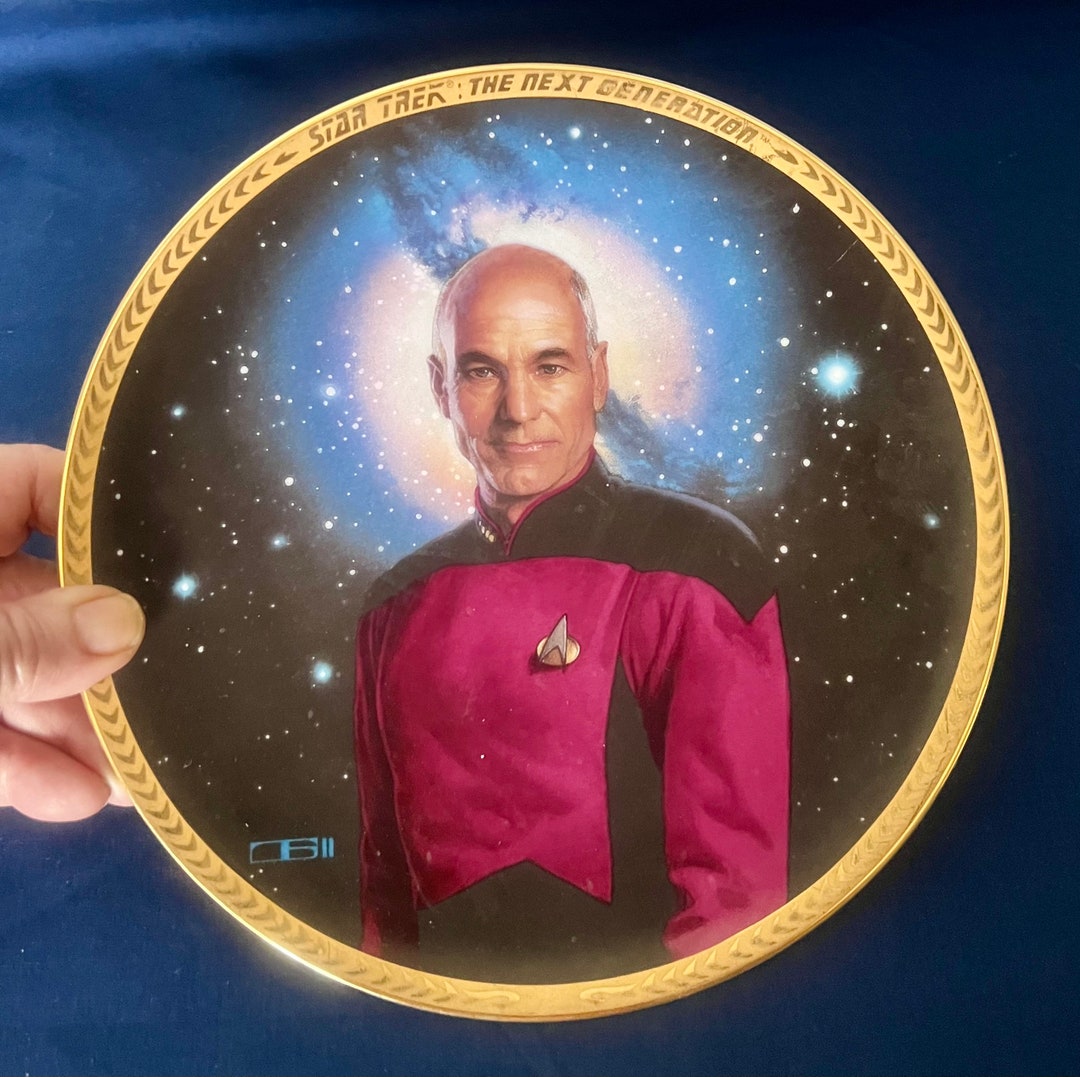Vintage Star Trek Next Generation Captain Jean-luc Picard Plate by the ...