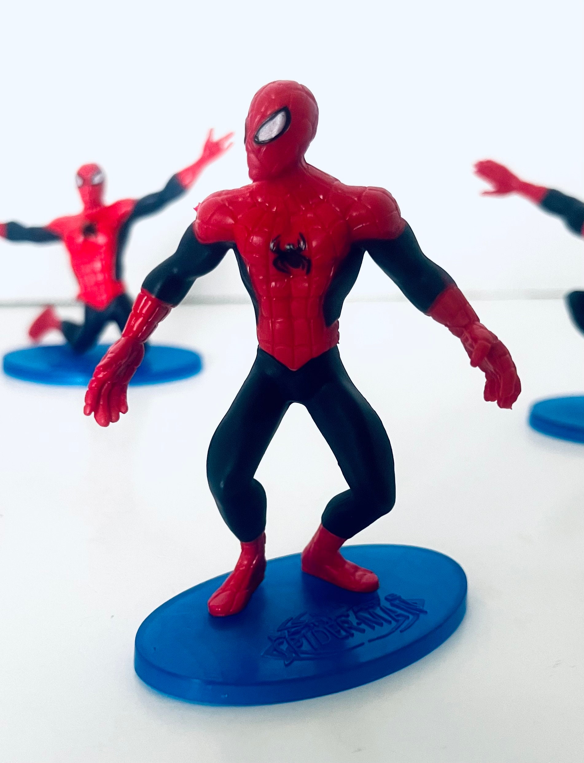 Spider Man Cake Toppers/action Figures - Etsy