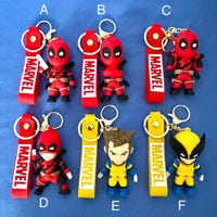 Deadpool Wolverine Couple Keychain Set Deadpool 3 Best Friend Necklace ...