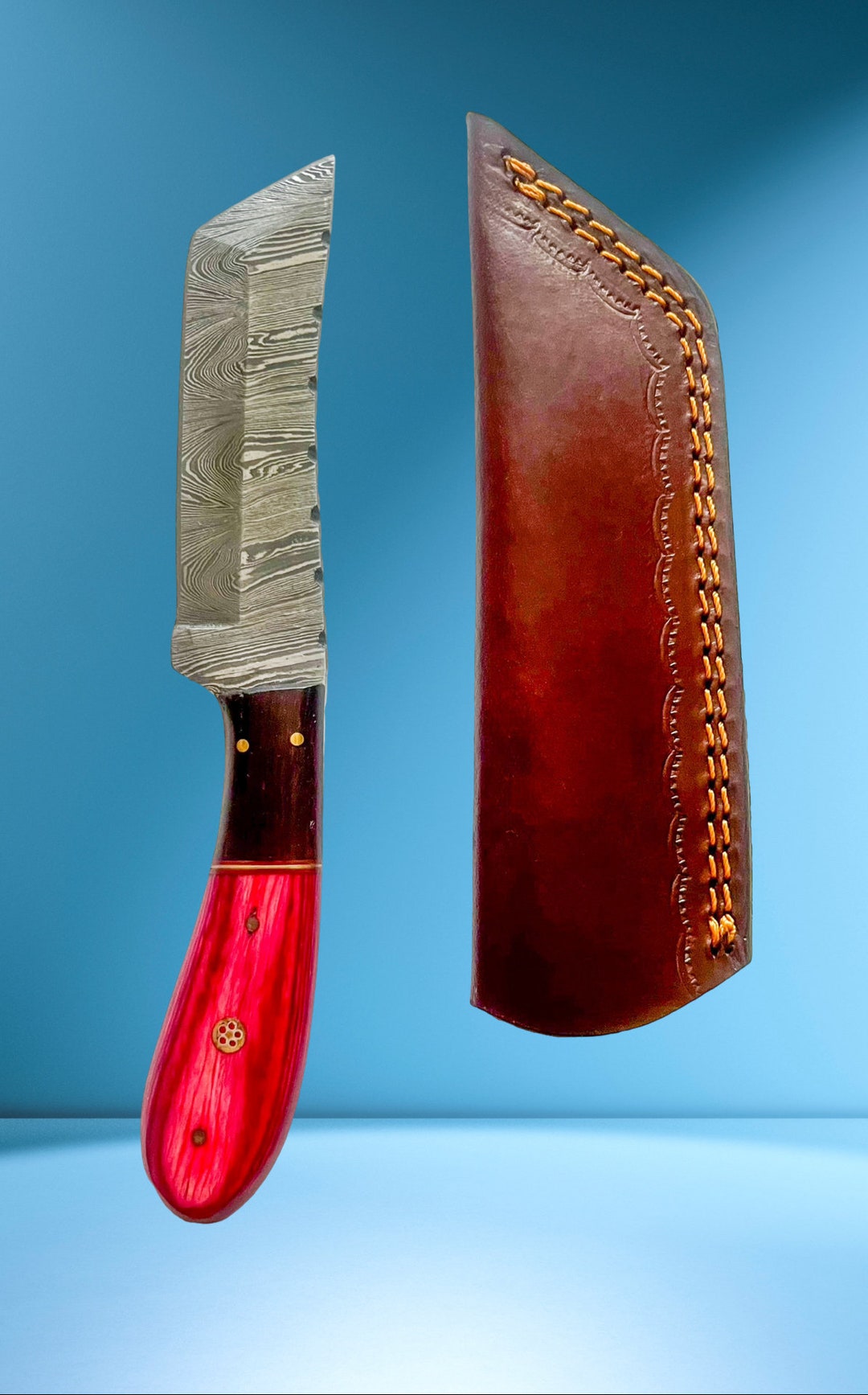 Tanto Blade - Skinner/hunting/camping/fishing Knife - Damascus Steel - Etsy