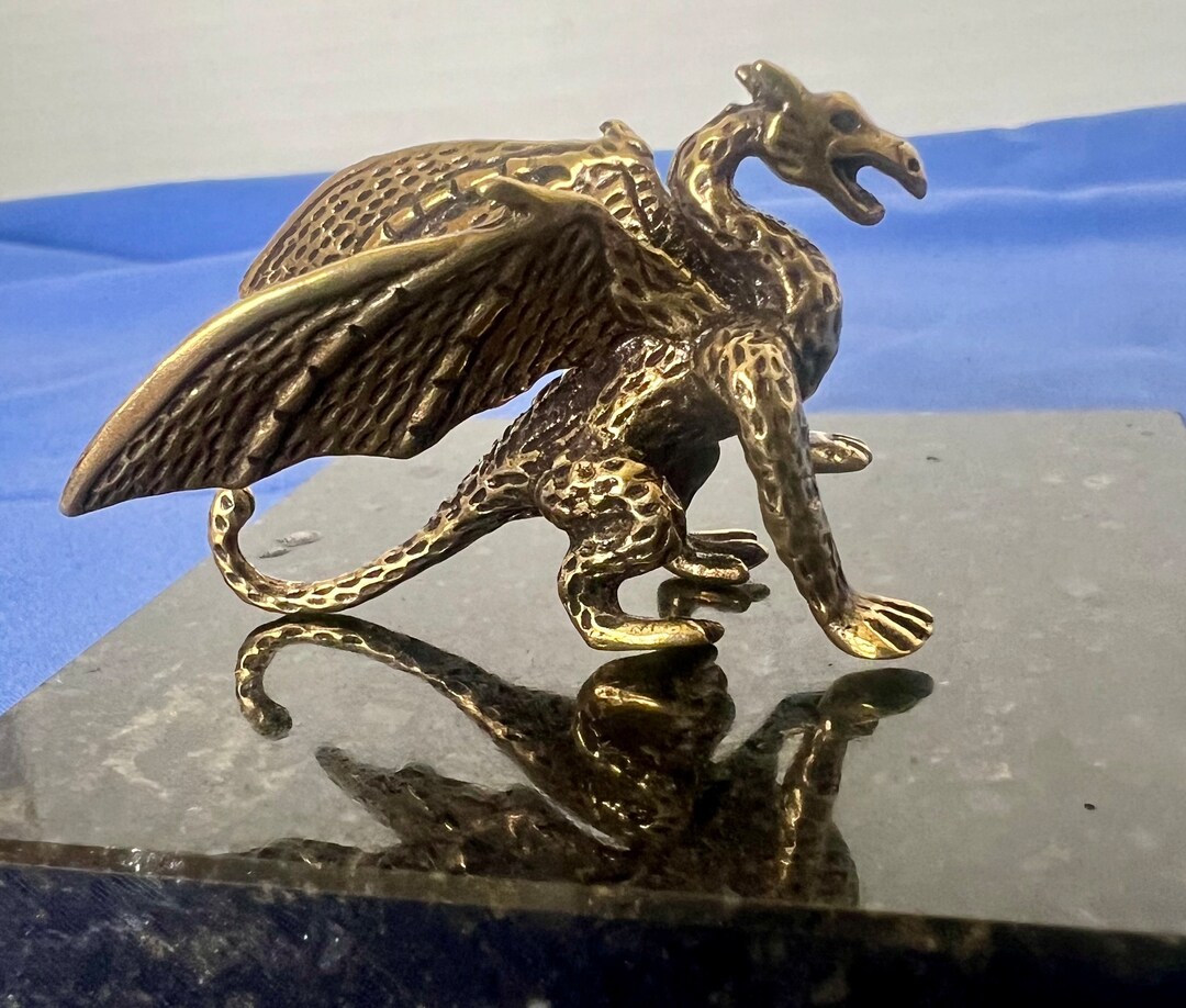 Brass Winged Dragon Tea Pet - Etsy