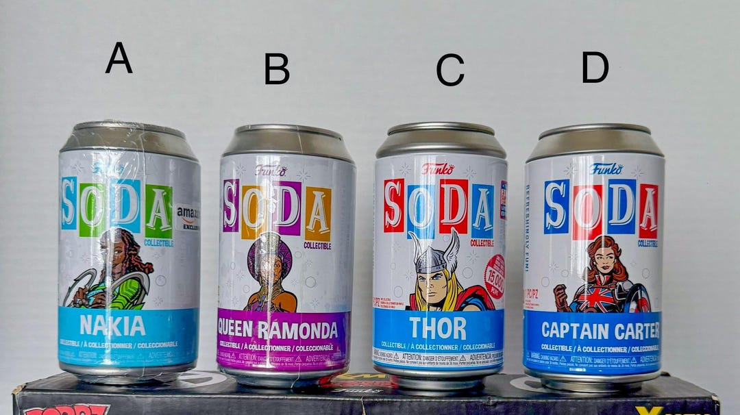 Funko Marvel Soda Cans - Etsy
