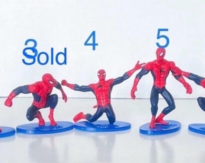 Spider-man Cake Toppers/action Figures - Etsy